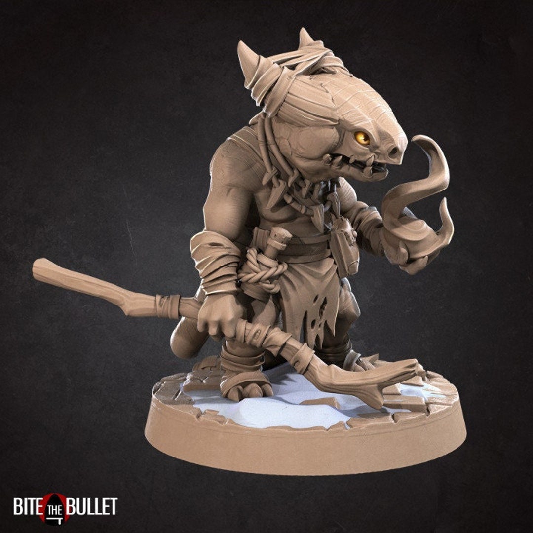 Kobold Sorcerer | 32 Mm Scale | Tabletop | Unpainted Miniature | Dnd ...