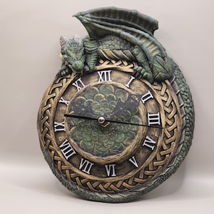 Dragon Clock | 3D Printed | Hand Painted - Etsy