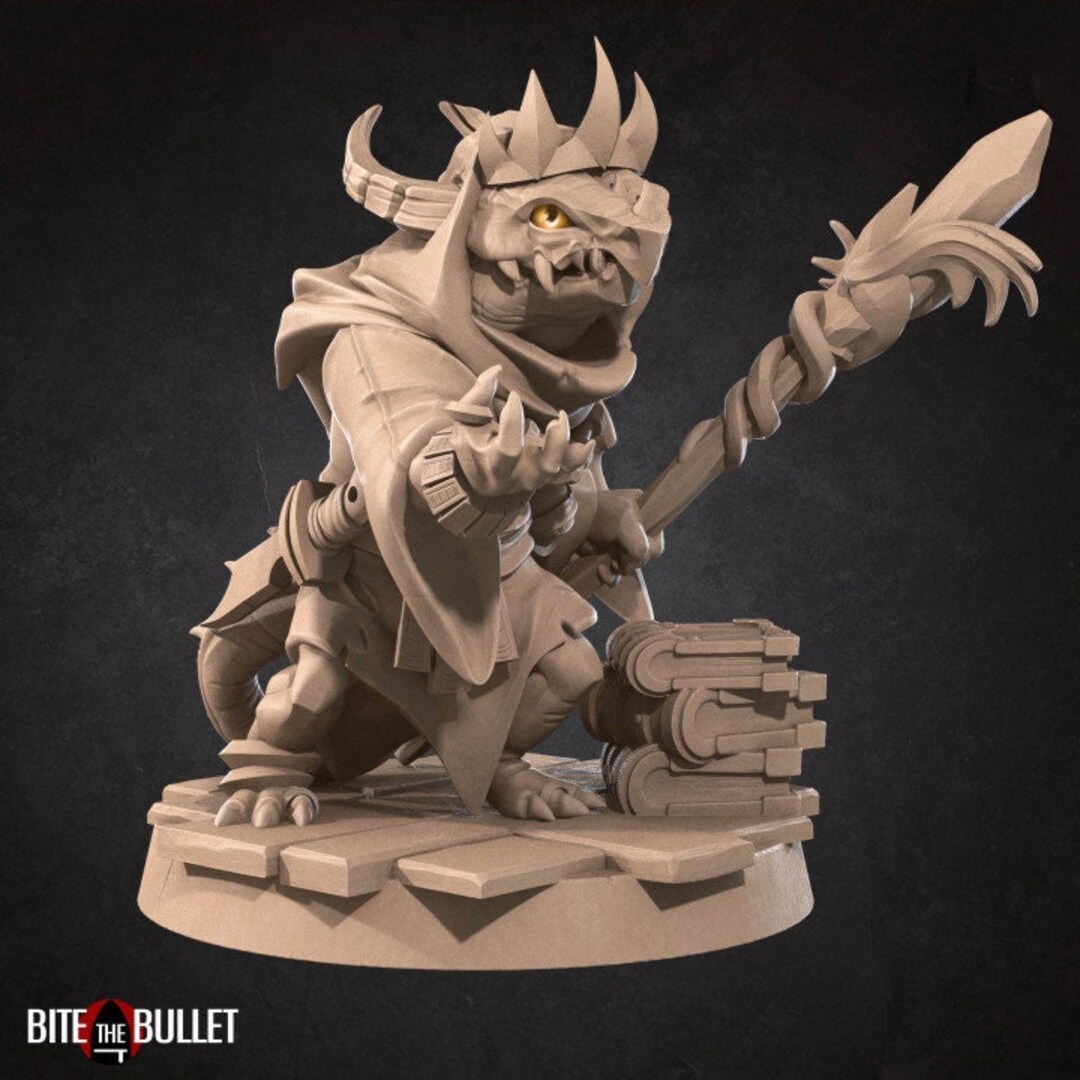 Kobold Warlock | 32 Mm Scale | Tabletop | Unpainted Miniature | Dnd ...