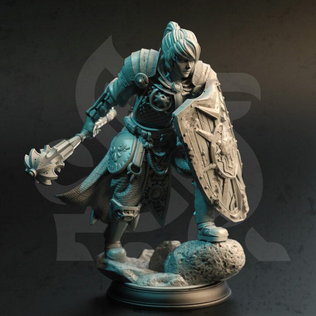 Arkina- Sun Cleric|32 Mm Scale | Tabletop | Unpainted Miniature | Dnd ...