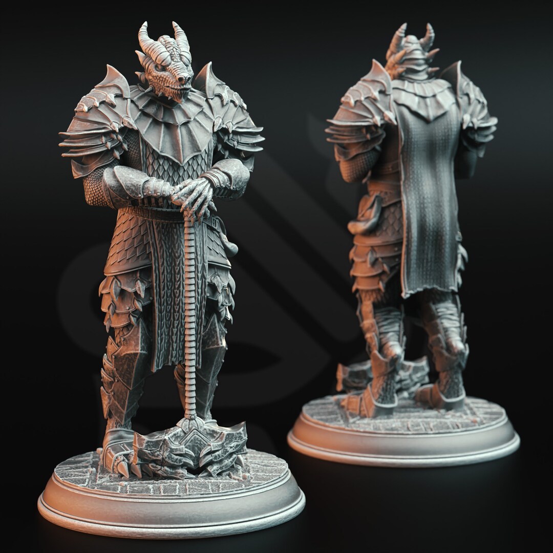 Knights of the Dragon 32 Mm Scale Tabletop Unpainted Miniature Dnd ...