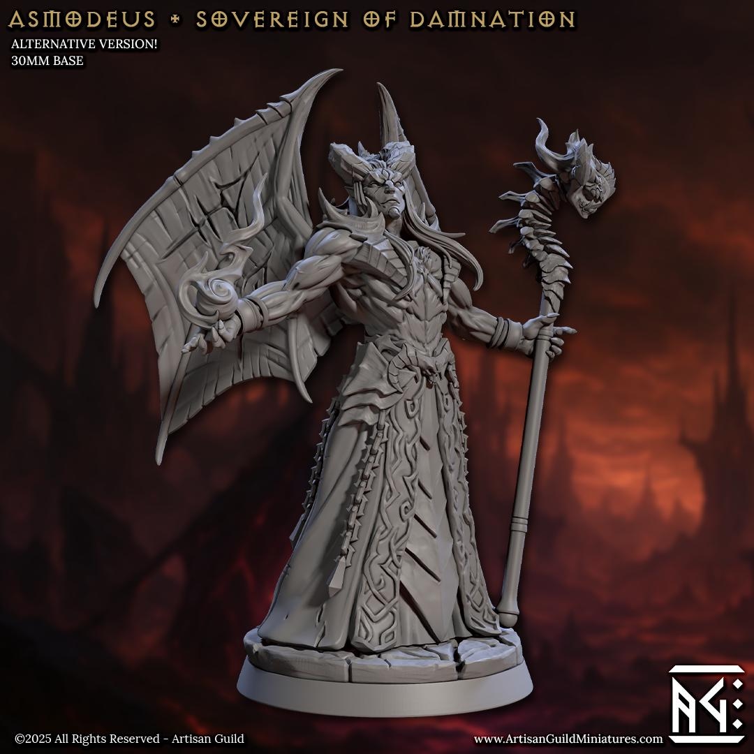 Asmodeus, Sovereign of Damnation | 32 Mm Scale | Tabletop | Unpainted ...