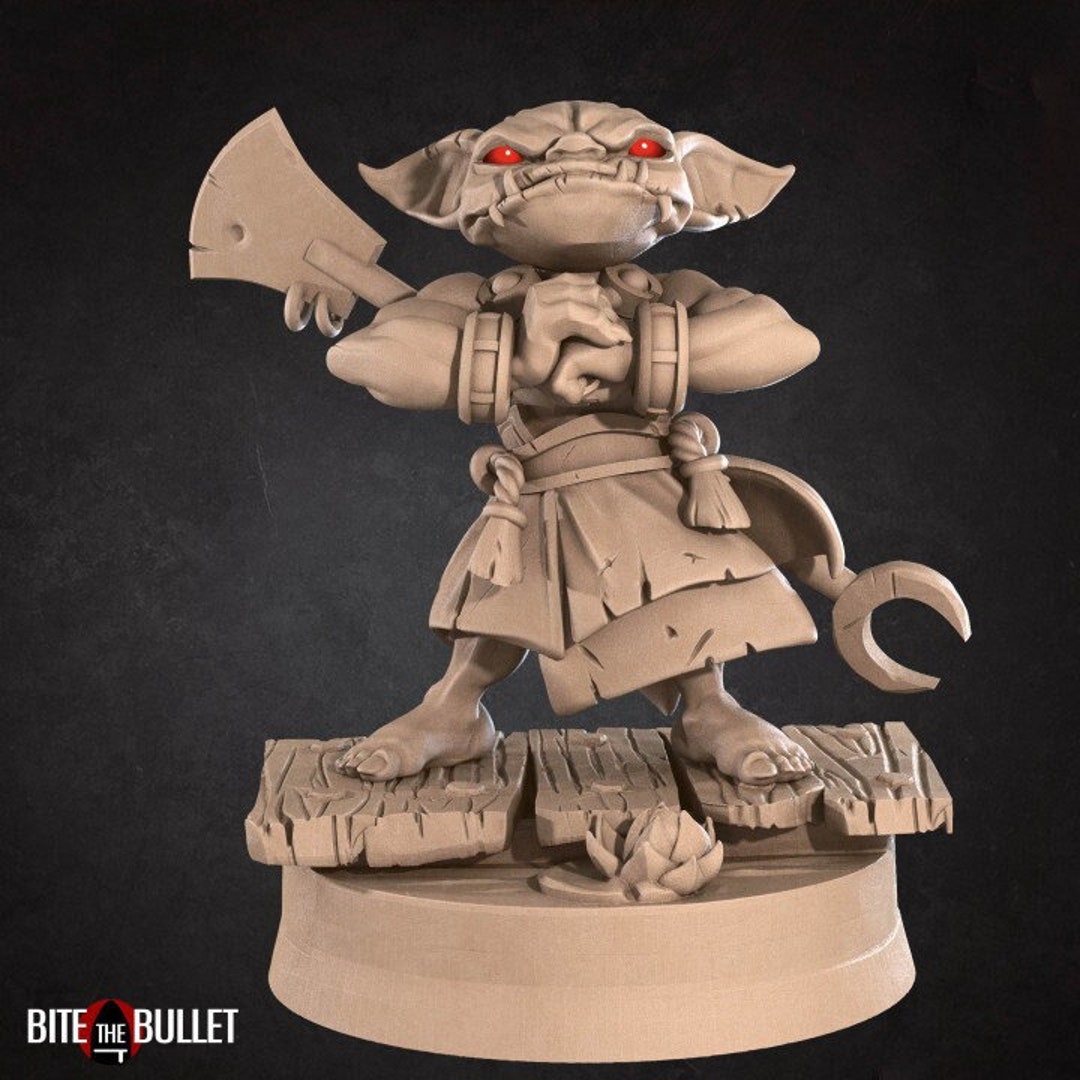 Goblin Monk 32 Mm Scale Tabletop Unpainted Miniature Dnd Dungeons and ...