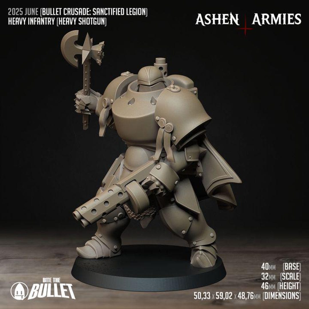 Sanctified Legion - Mechanized Infantry (heavy Shotgun) | 35 Mm Scale ...