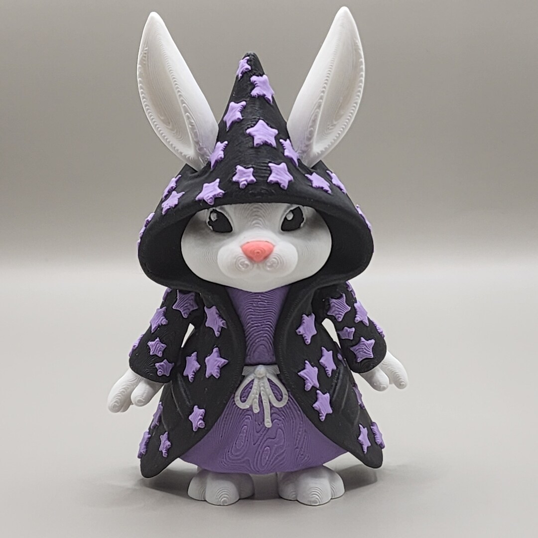 Wizard Bunny | 3D Printed | Articulated Toy - Etsy