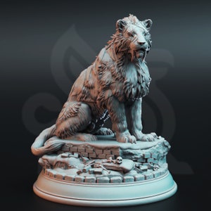 Sabka – Giant Sabertooth Tiger | 32 Mm Scale | Tabletop | Unpainted ...