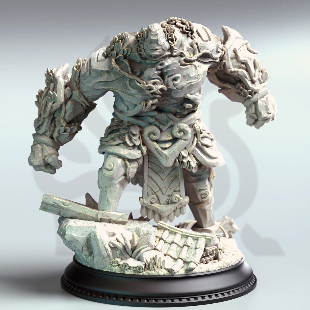 Gyokusho - Jade Golem |32 Mm Scale | Tabletop | Unpainted Miniature ...