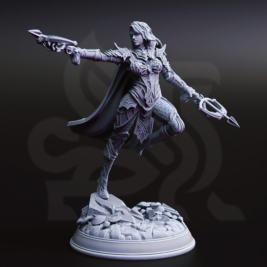 Vakara N’thara – Drow Assassin |32 Mm Scale | Tabletop | Unpainted ...