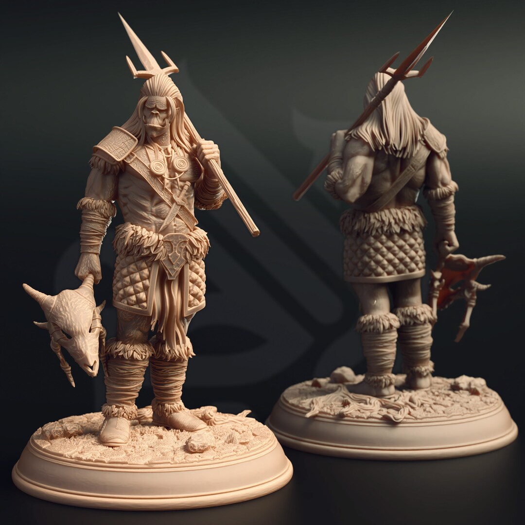 Jugak’thar Tribe Orc Hunter |32 Mm Scale | Tabletop | Unpainted ...