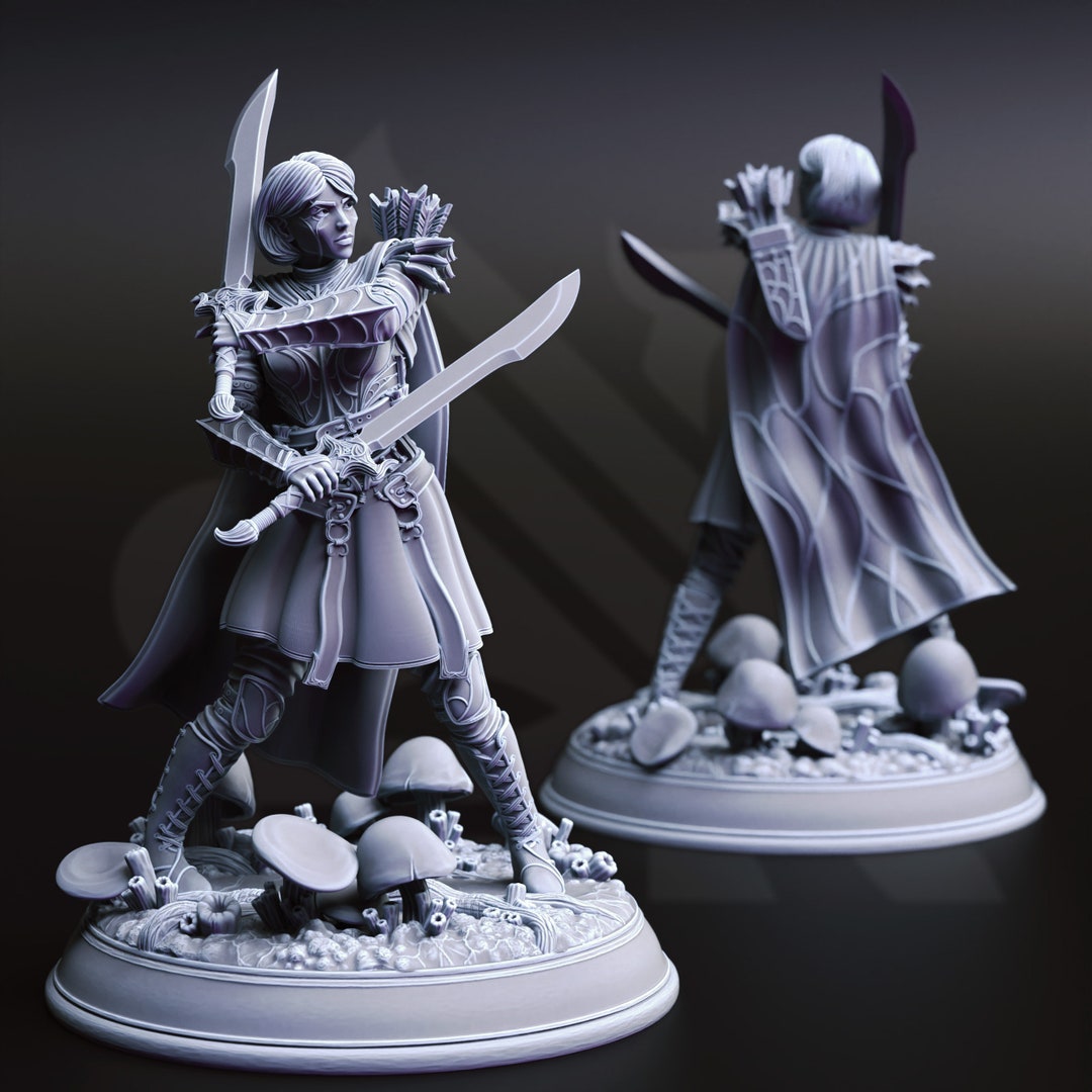 Irinax’s Chosen – Drow Soldiers |32 Mm Scale | Tabletop | Unpainted ...