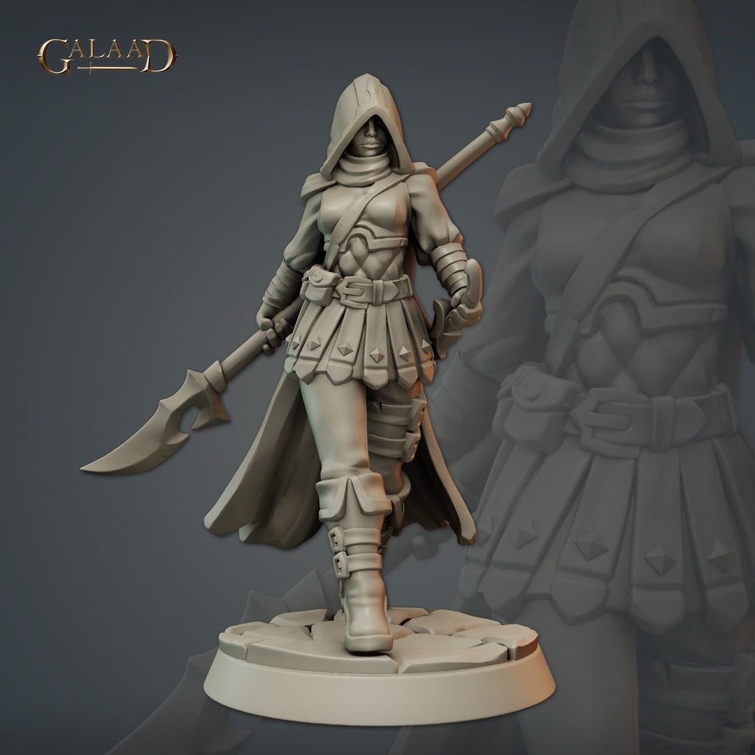 Female Bandit 2 | 32 Mm Scale | Tabletop | Unpainted Miniature | Dnd ...