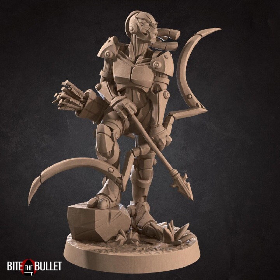 Warforged Ranger Male 35 Mm Scale Tabletop Unpainted Miniature Dnd ...
