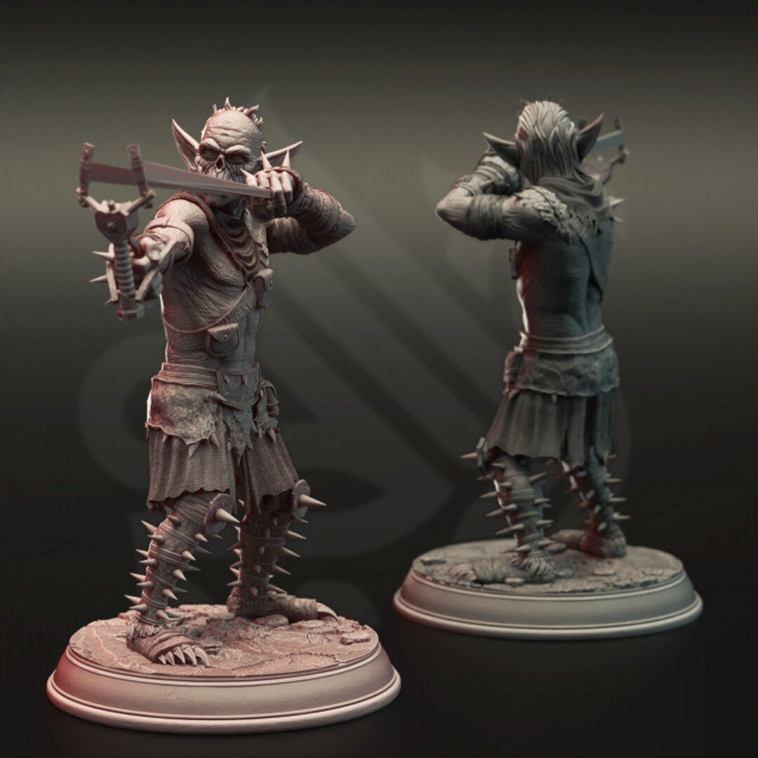 Goblin Slinger |32 Mm Scale | Tabletop | Unpainted Miniature | Dnd ...