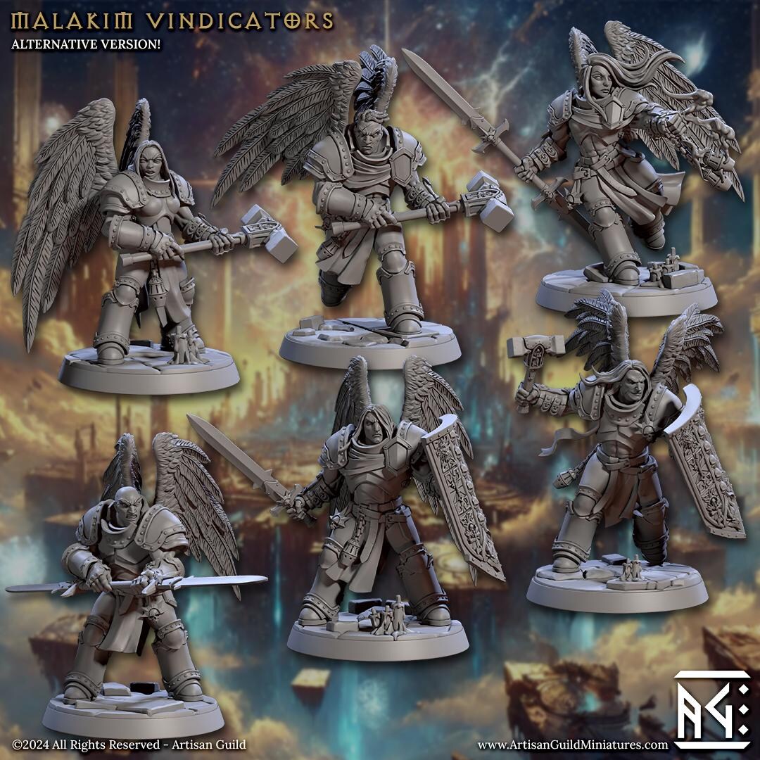 Malakim Vindicators Set ( Six Models | 32 Mm Scale | Tabletop ...