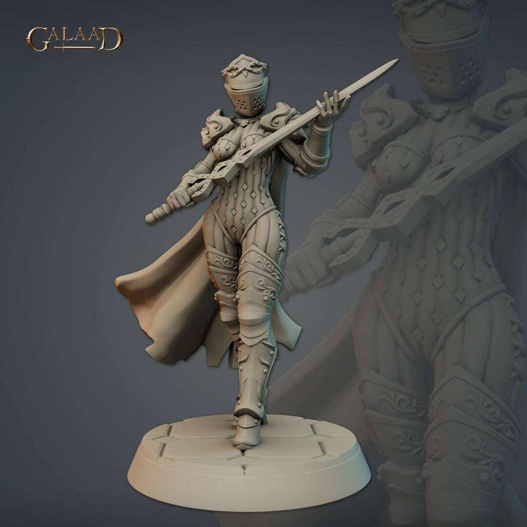 Female Warden 3 | 32 Mm Scale | Tabletop | Unpainted Miniature | Dnd ...