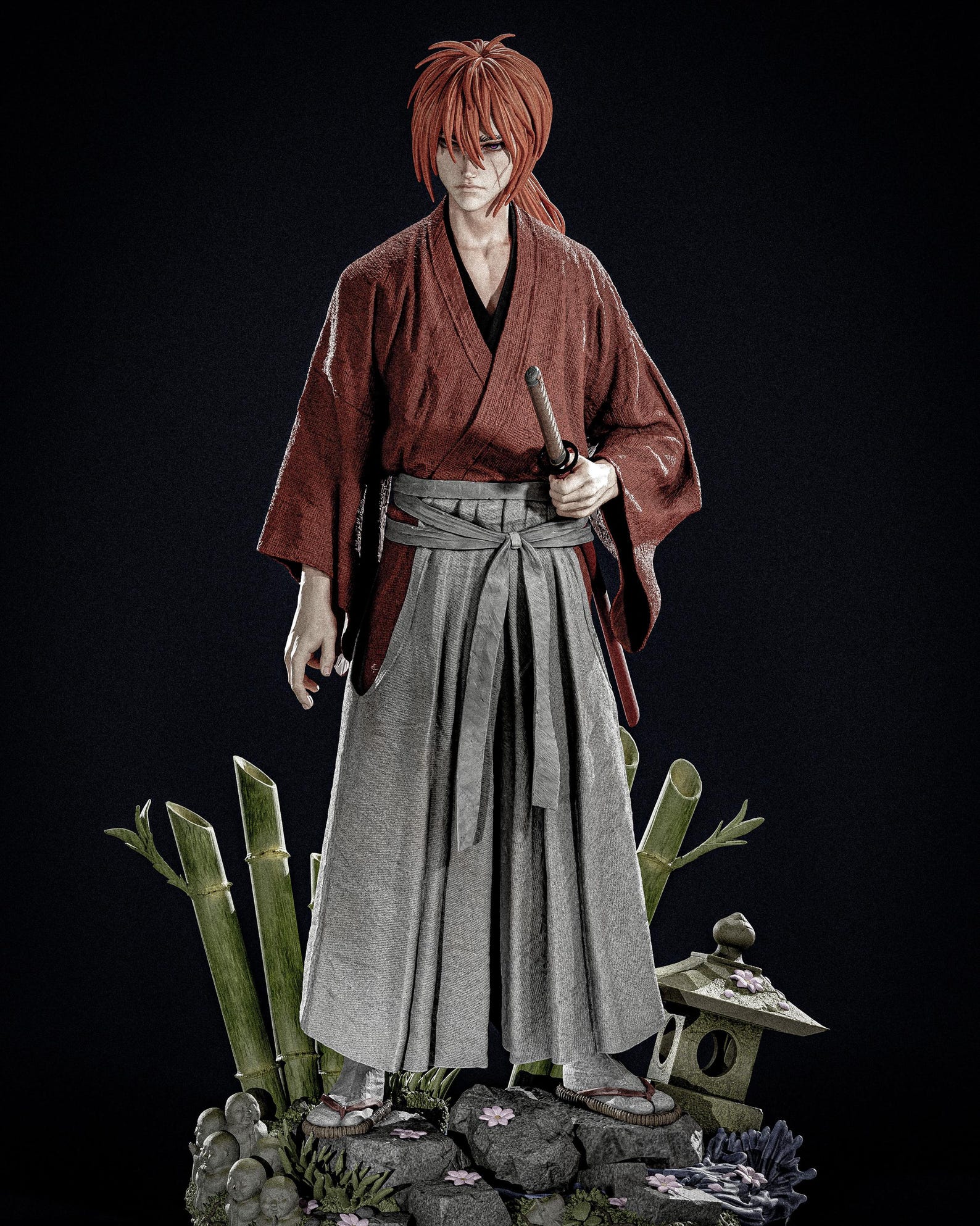 Kenshin Himura Statue |1/12 Scale| Unpainted| Unassembled Kit - Etsy