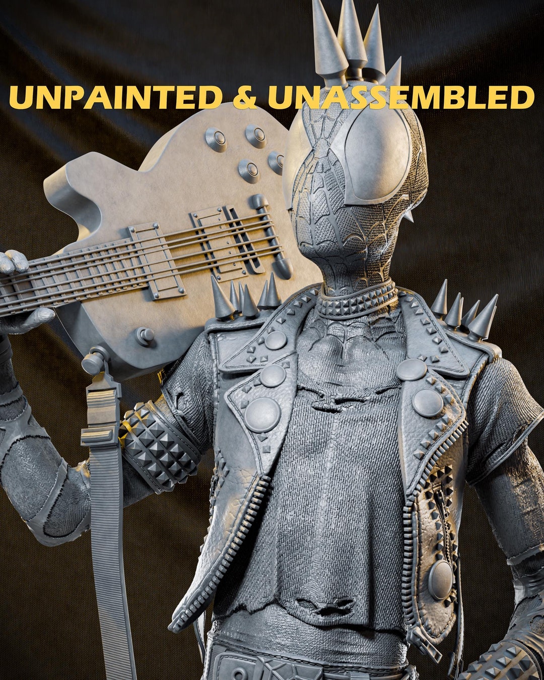 Spider Punk Statue 1/12 Scale Unpainted Unassembled Kit - Etsy