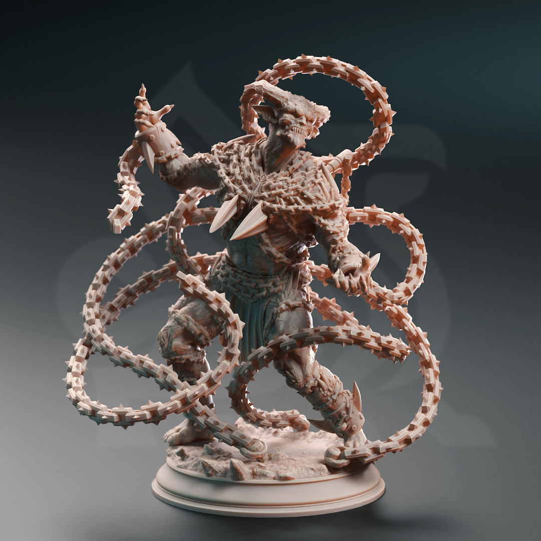 Nosmeni Chain Devils |32 Mm Scale | Tabletop | Unpainted Miniature | Dnd | Dungeons and Dragons ...