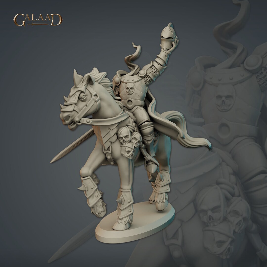 Dullahan | 32 Mm Scale | Tabletop | Unpainted Miniature | Dnd ...