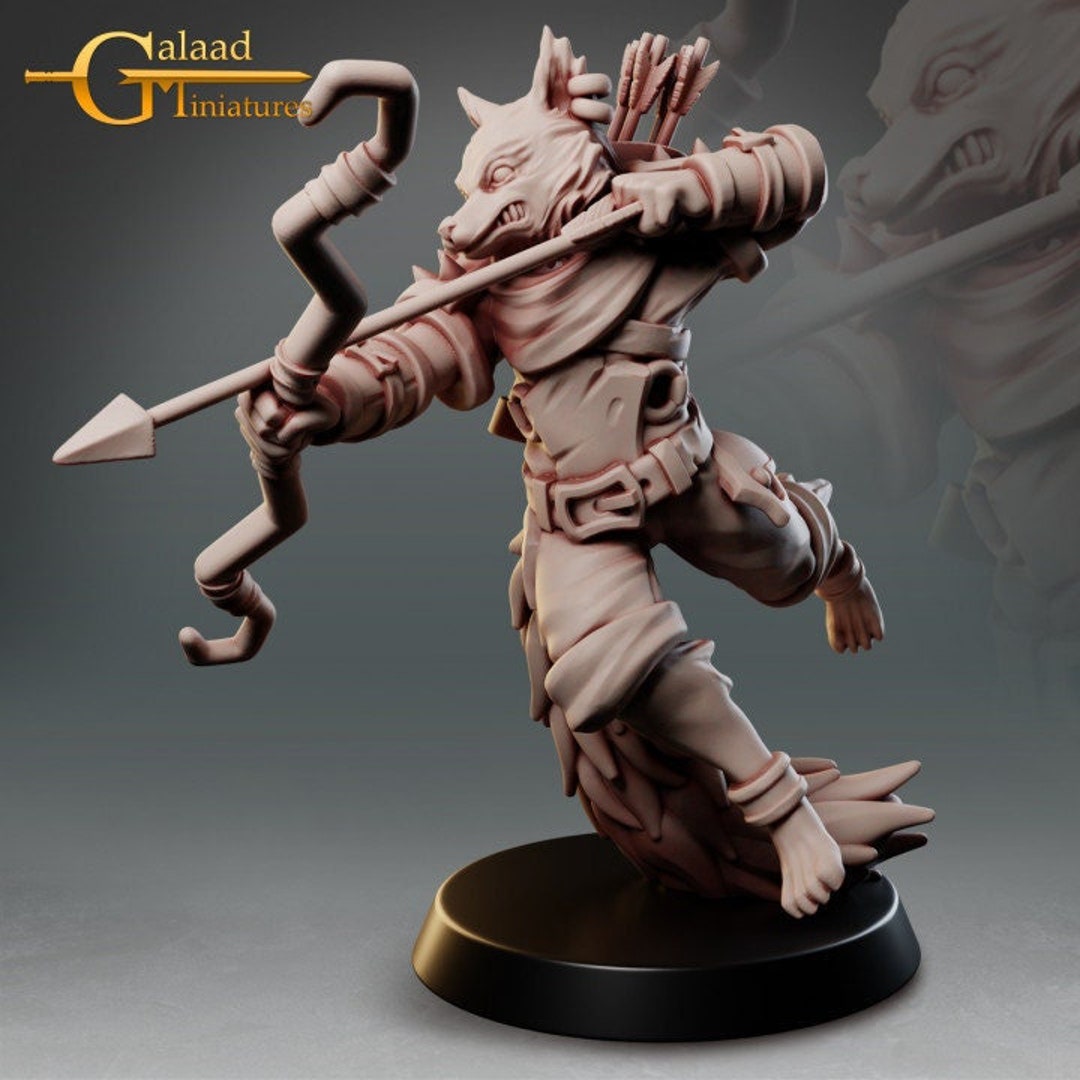 Kitsune Ranger | 32 Mm Scale | Tabletop | Unpainted Miniature | Dnd ...