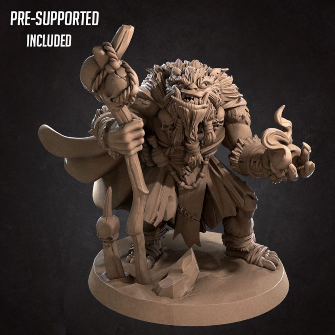 Bugbear Shaman | 35 Mm Scale | Tabletop | Unpainted Miniature | Dnd | Dungeons and Dragons - Etsy