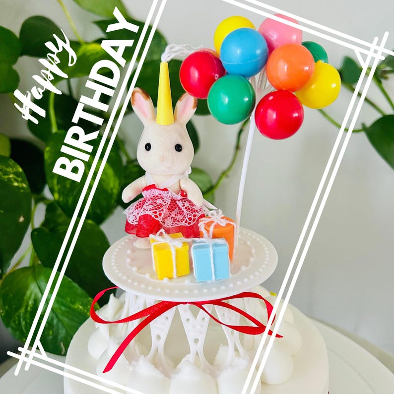 Colorful Calico Critters CAKE TOPPER Birthday Party Supplies Custom ...