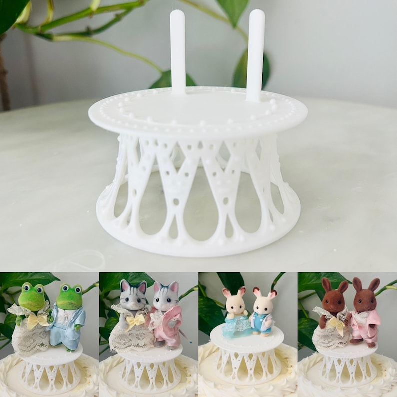 Wedding Calico Critters CAKE TOPPER Bridal Custom Decor Centerpiece ...