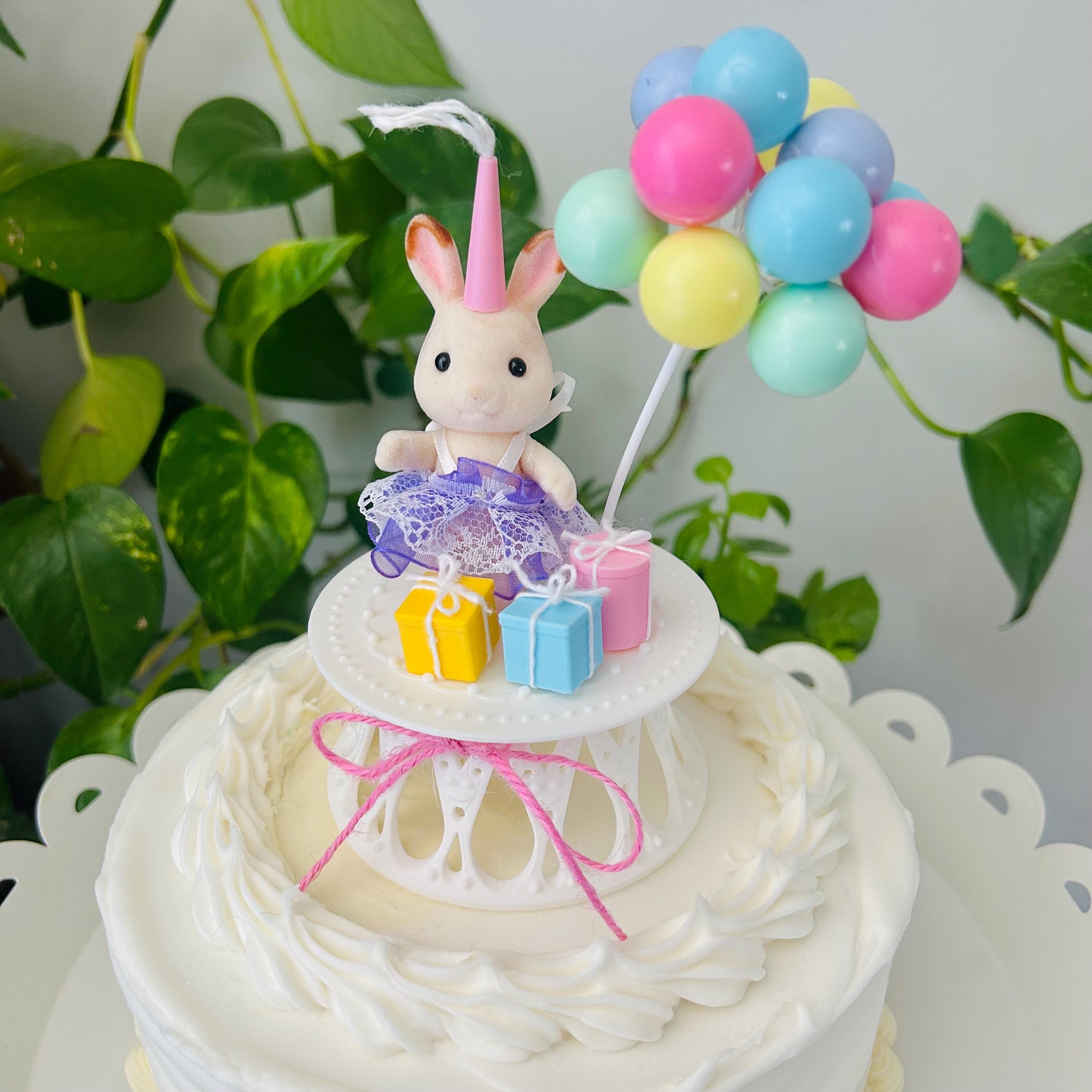 Pastel Calico Critters CAKE TOPPER Birthday Party Supplies Custom Decor ...