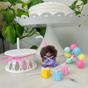 Pastel Calico Critters CAKE TOPPER Birthday Party Supplies Custom Decor ...