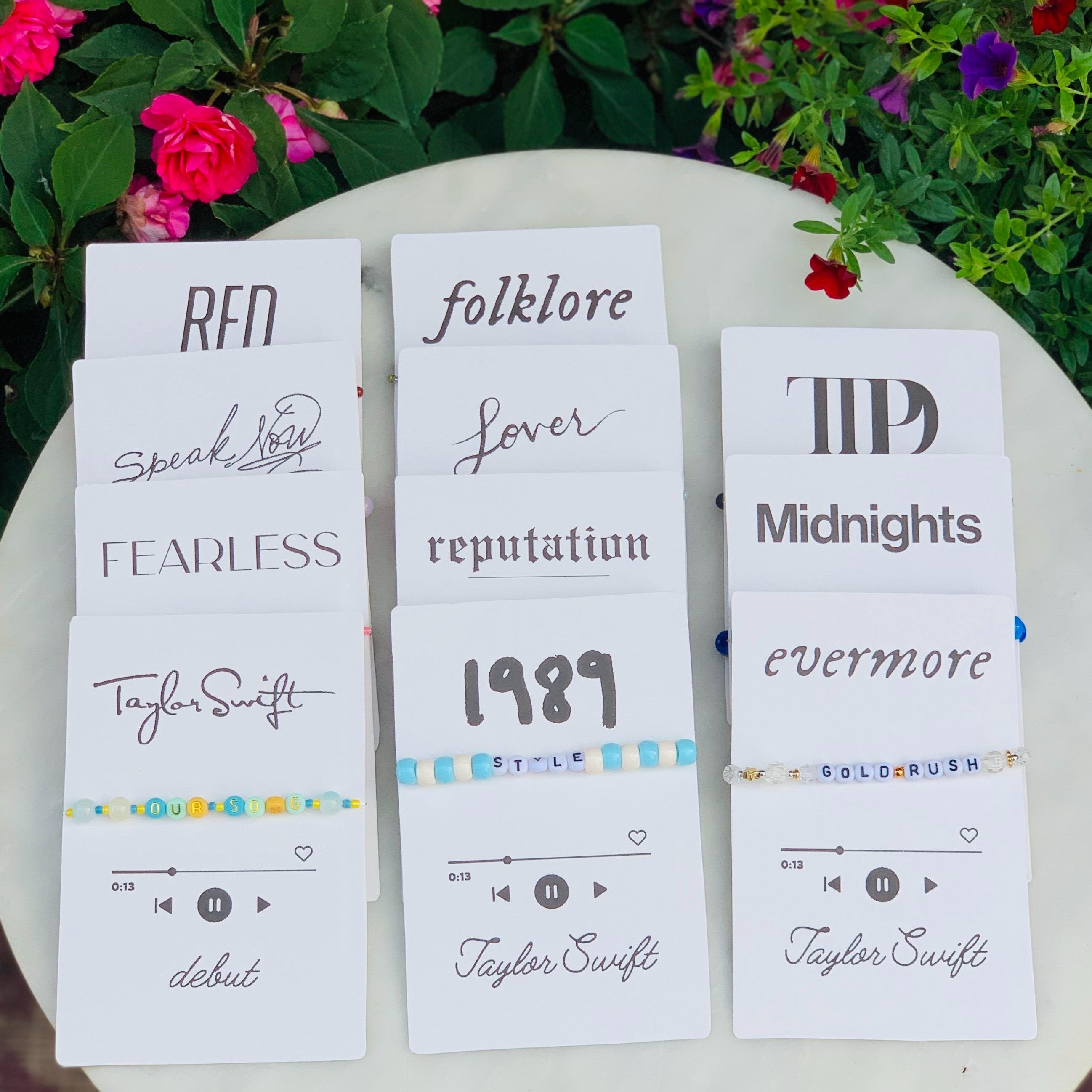 Swift Eras Friendship Bracelet Display Cards Swiftie Printable Gift - Etsy