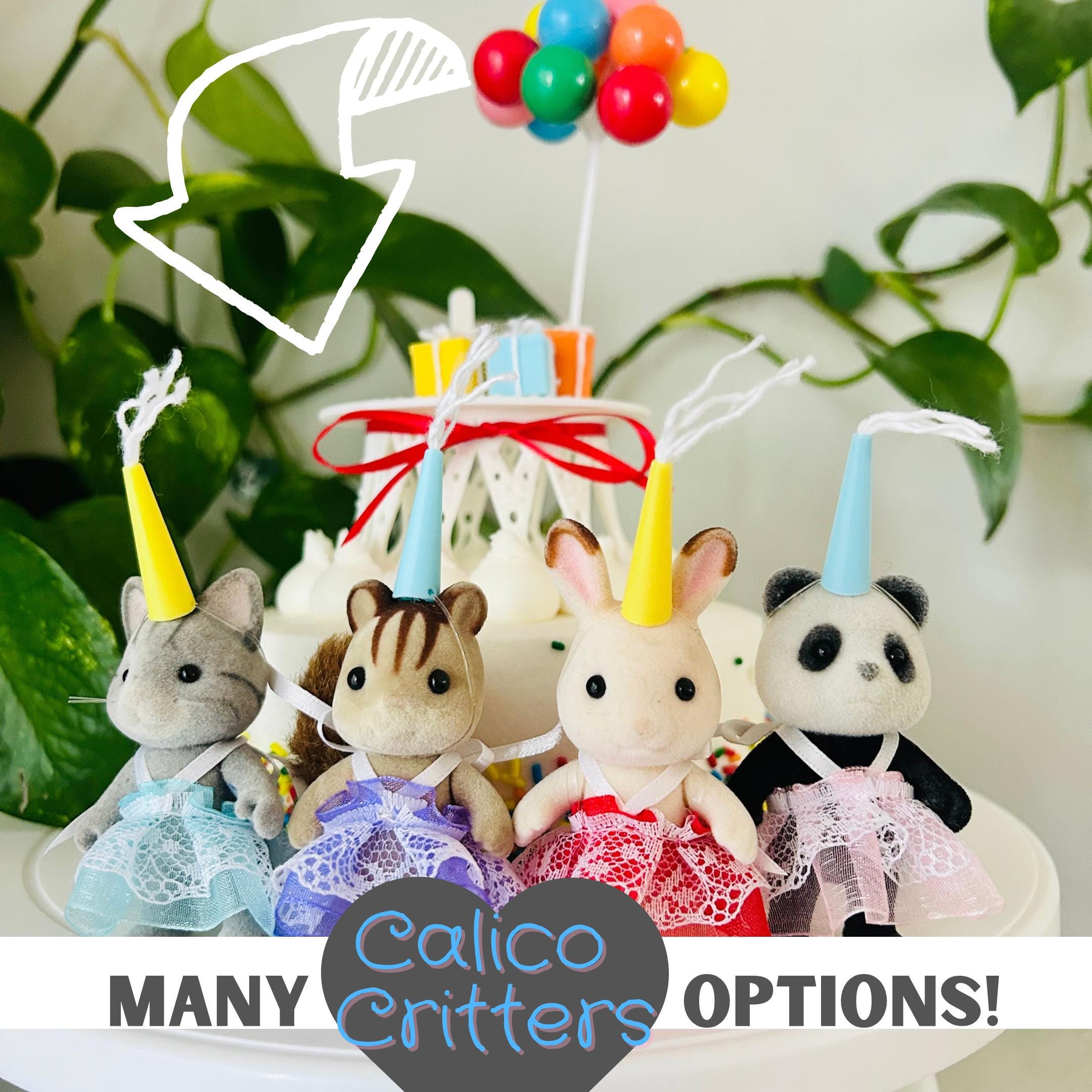 Colorful Calico Critters CAKE TOPPER Birthday Party Supplies Custom ...