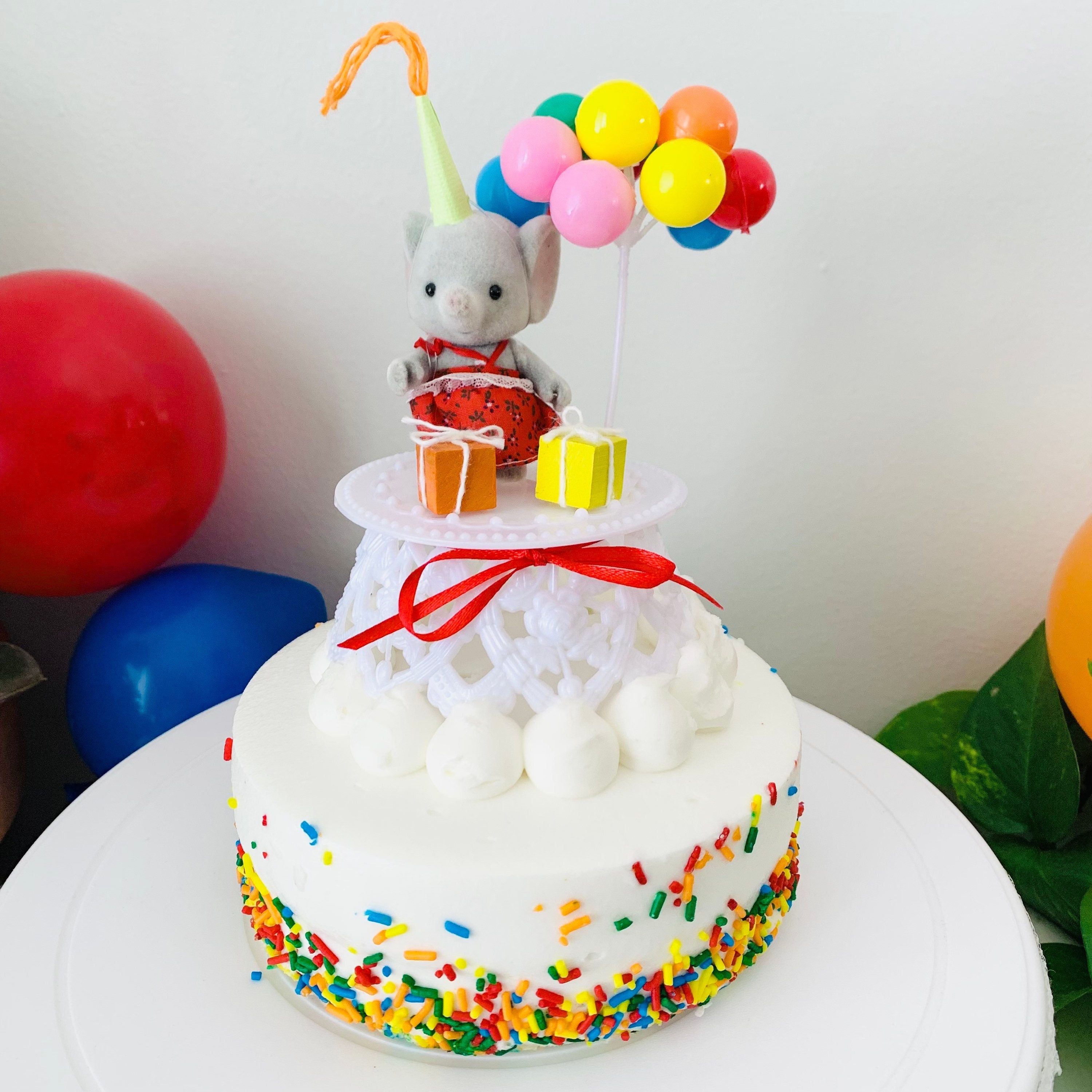 Colorful Calico Critters CAKE TOPPER Birthday Party Supplies Custom ...