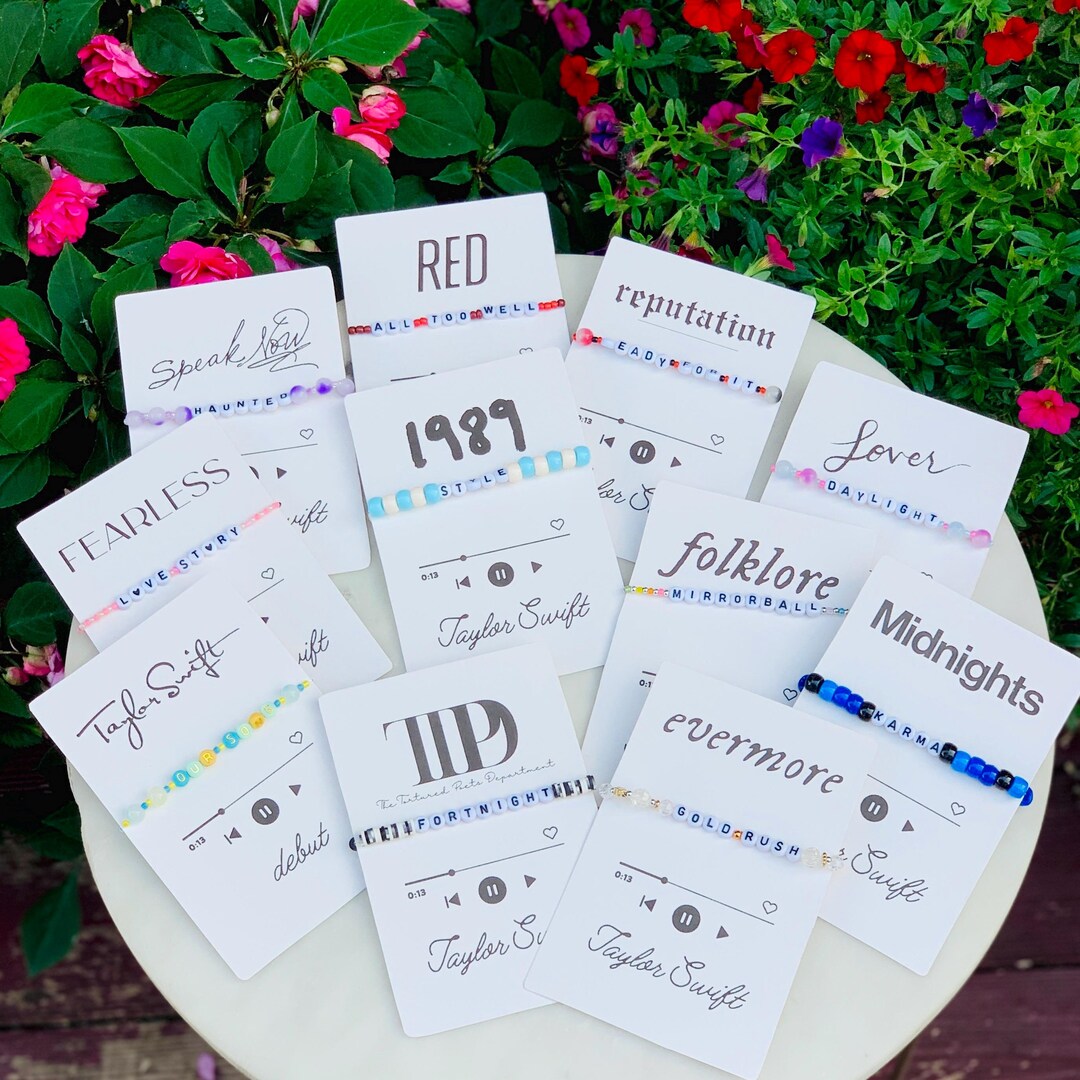 Swift Eras Friendship Bracelet Display Cards Swiftie Printable Gift - Etsy