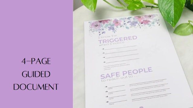 Safety Plan Template Fillable & Printable Therapist Tool - Etsy