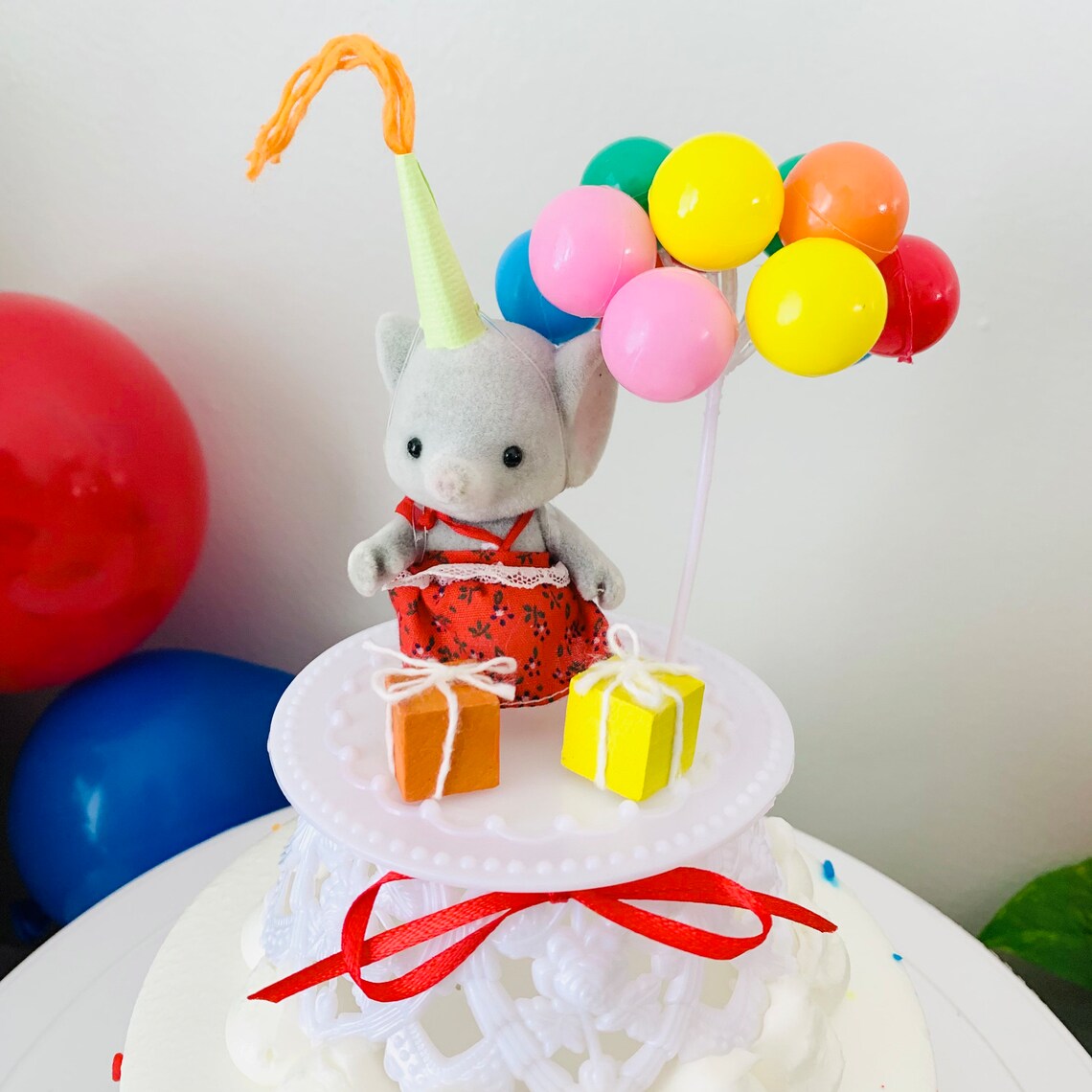 Colorful Calico Critters CAKE TOPPER Birthday Party Supplies Custom ...