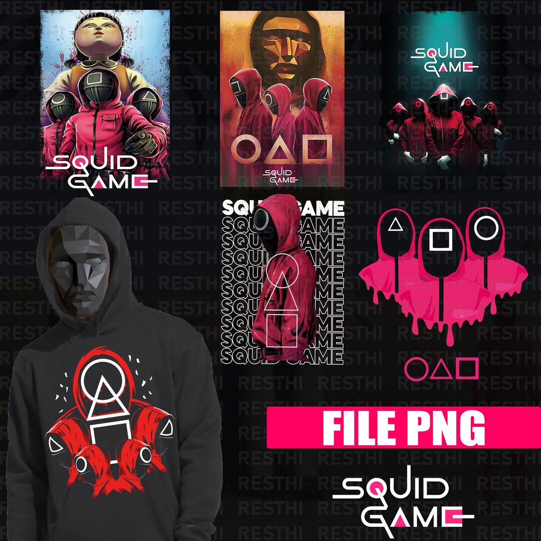 6 Squid Game Png Designs / Squid Game, Png File Digital Squid Game ...