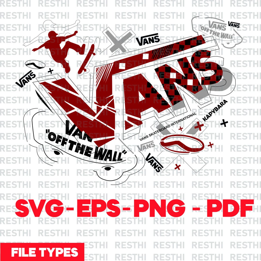 Vans Logo Svg Pdf Eps Png Vans Logo Clipart Cut Files for Silhouette ...