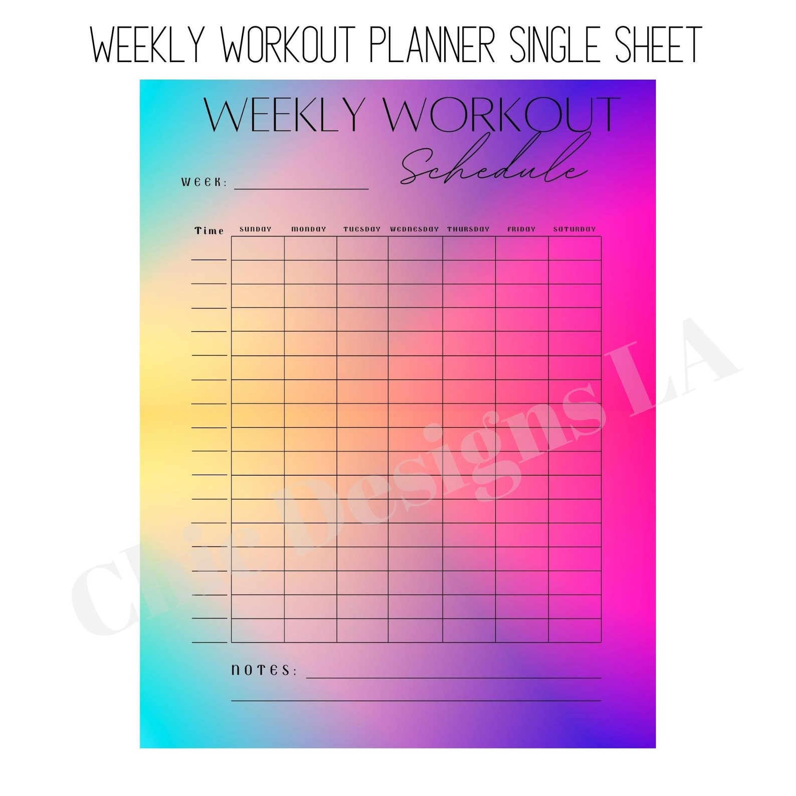 Printable Daily Workout Schedule Sheet With Pink Purple Etsy printable-daily-workout-schedule-sheet-with-pink-purple-etsy
