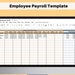 Employee Payroll Template | Payroll Tracker | Google Sheets | Small ...
