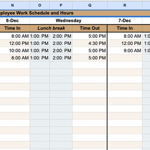 Employee Payroll Template Payroll Tracker Google Sheets Small Business ...