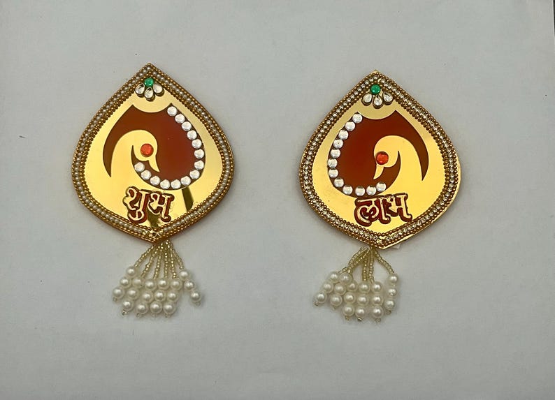 Return Gift Shubh Labh Sticker for Door/wall Shubh Labh for Diwali ...