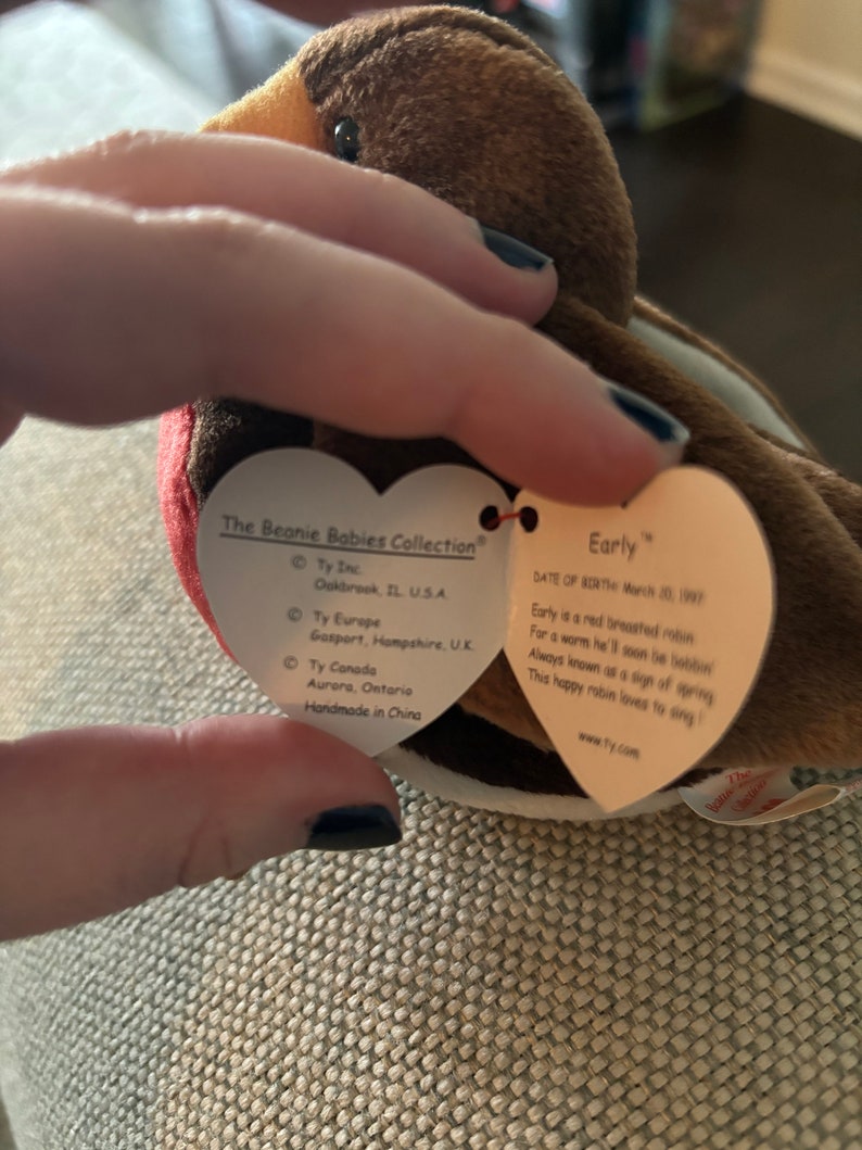 Original Early Beanie Baby, Rare Beanie Baby - Etsy