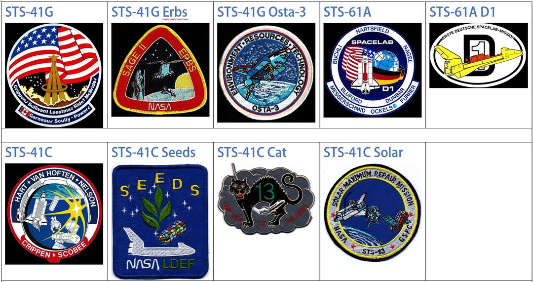 Human Space Flights 1984-85 STS-41C Seeds Cat Solar Maximum Repair Challenger 11th Shuttle ...