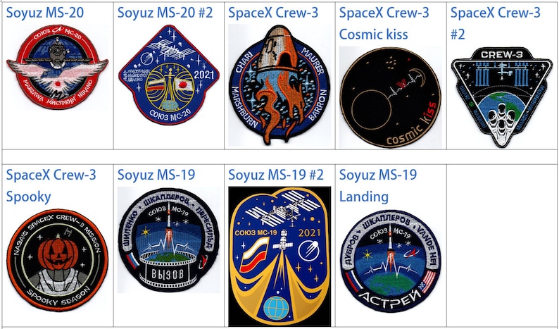 Human Space Flights 2021 Soyuz MS-20 Spacex Crew-3 MS-19 Dragon Cosmic ...