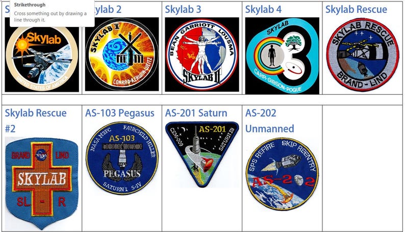 Human Space Flights 1973 Skylab Project 2 3 4 Rescue USA Cancelled Apollo As-103 Pegasus AS-201 ...