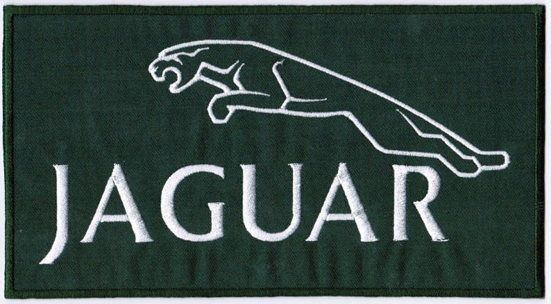 Jaguar Motor Company Automaker Car Racing Badge Iron on Embroidered ...