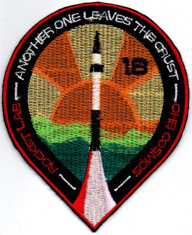 Rocket Lab 10-18 Electron Human Space Flights Badge Iron on Embroidered ...