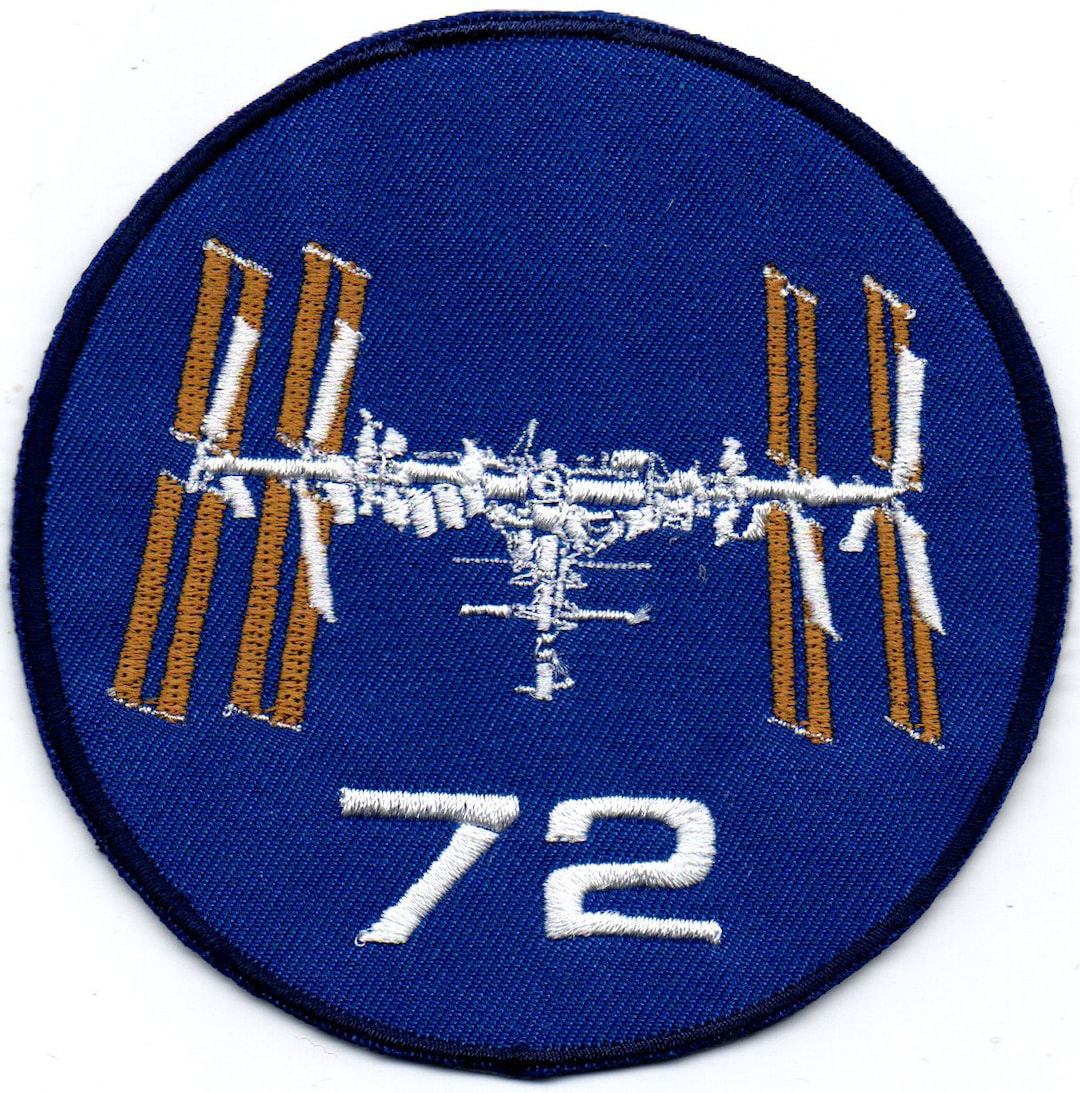 ISS Expedition 72 International Space Station Badge Iron on Embroidered ...