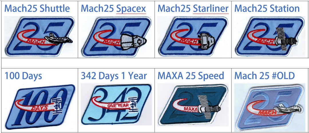 Human Space Flights Mach 25 Shuttle Spacex Starliner Station ISS 100 ...