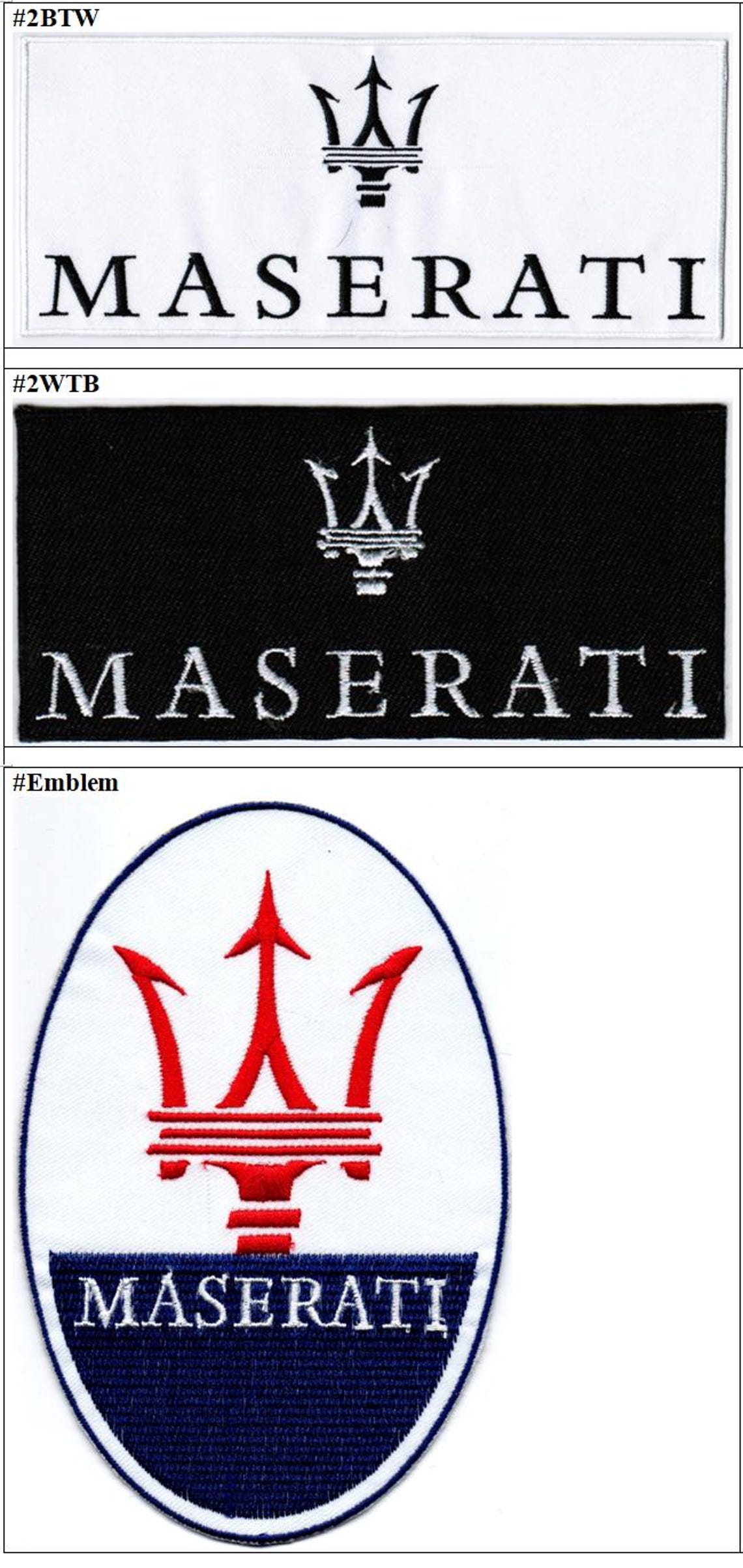 Maserati Motor Company Automaker Car Racing Badge Iron on Embroidered Patch - Etsy